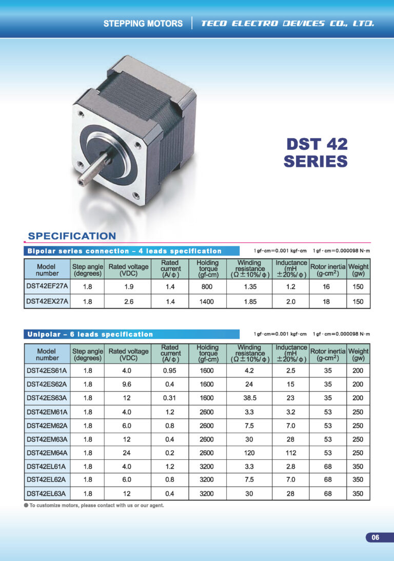 DST42 Connector Series Stepper Motor - ZIPP GEAR - Precision Gearing ...