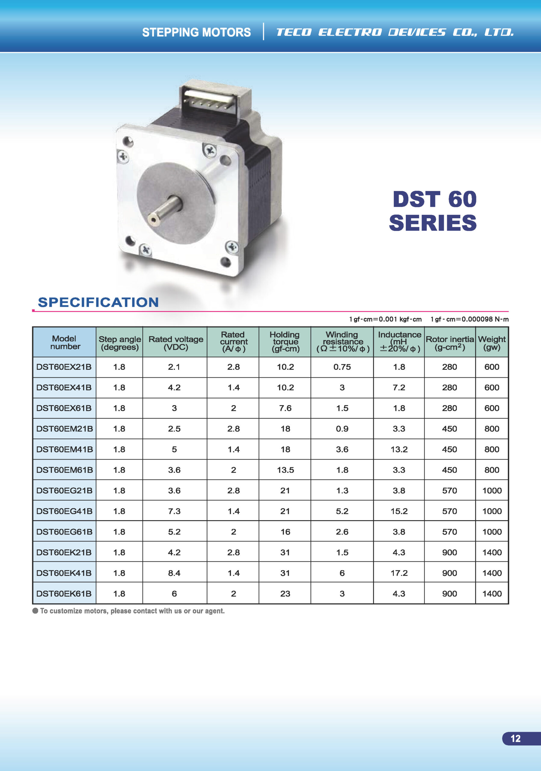 DST 60 Series Stepper Motor